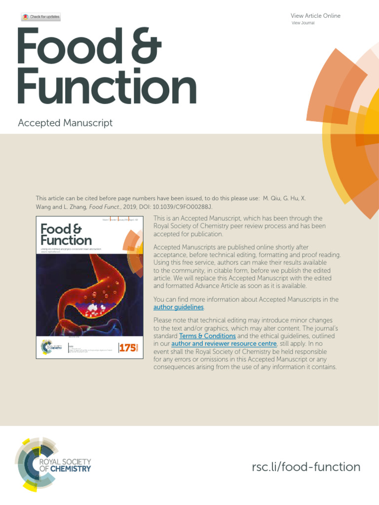 Coffee Bioactives: Health Impact | PDF | Biology | Biochemistry