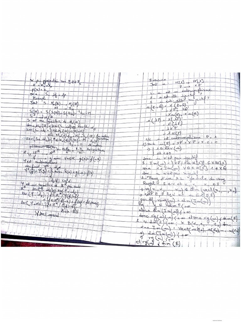 Algèbre 4 - 2cours Et Correction Td1 | PDF