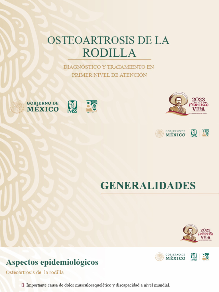 Osteoartrosis de Rodilla: Guía Clínica | PDF | Osteoartritis | Rodilla