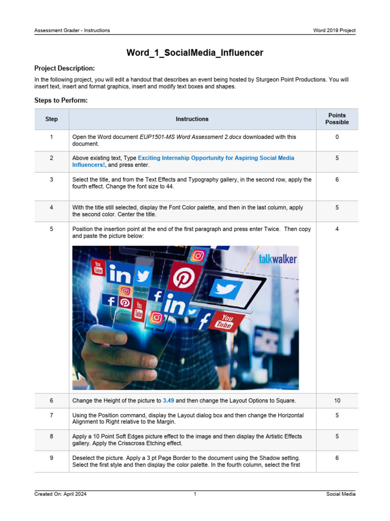 Assessment 2 - Instructions | PDF | Page Layout | Text