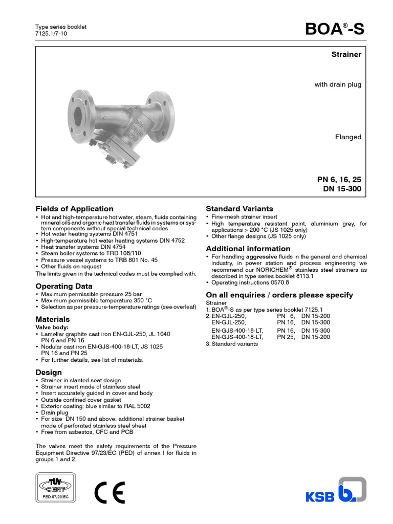 Boa S | PDF | Valve | Water Heating