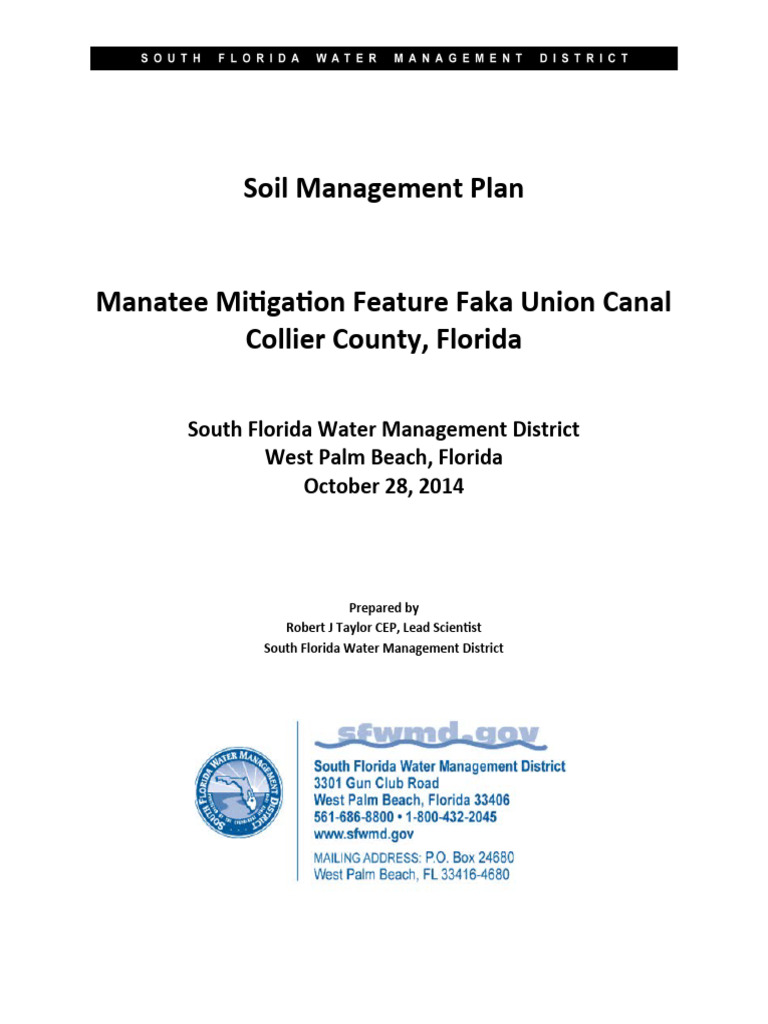Soil Management Plan | Download Free PDF | Chromium | Soil
