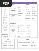 Math Handout (Basic Algebra Rules) PDF | PDF | Multiplication | Numbers