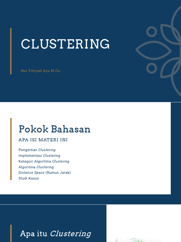 Pertemuan 12 - Clustering | PDF