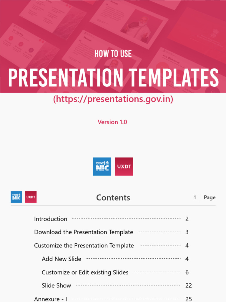How To Use Presentation Templates | PDF | Page Layout | Button (Computing)