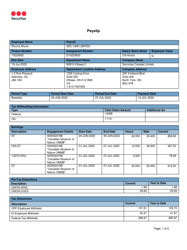 CA Online Payslip (2) | PDF | Payroll Tax | Government Finances