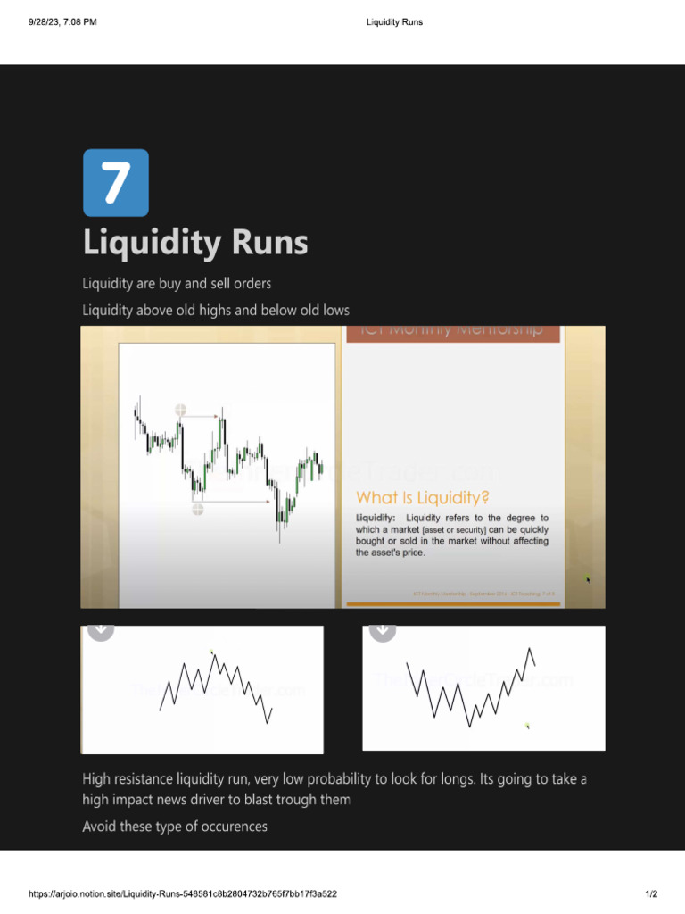 6 Liquidity Runs (Notes) | PDF