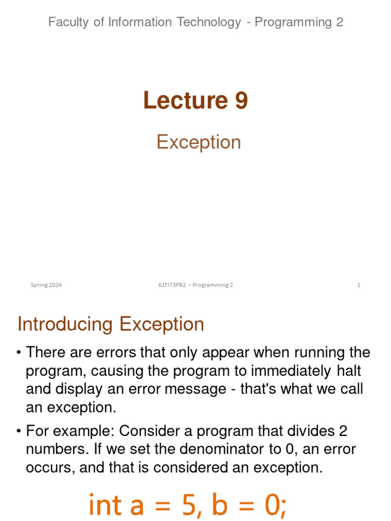 Lecture 9 | PDF | Programming Paradigms | Computer Engineering