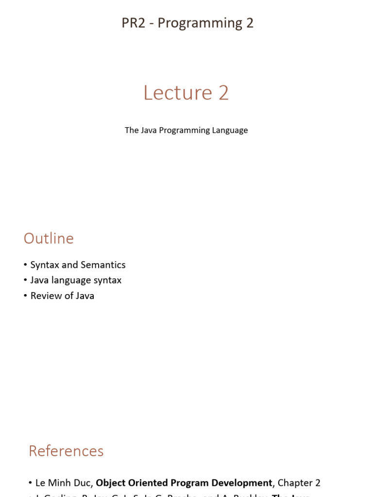 PR2 Lec2 | PDF | Control Flow | Syntax