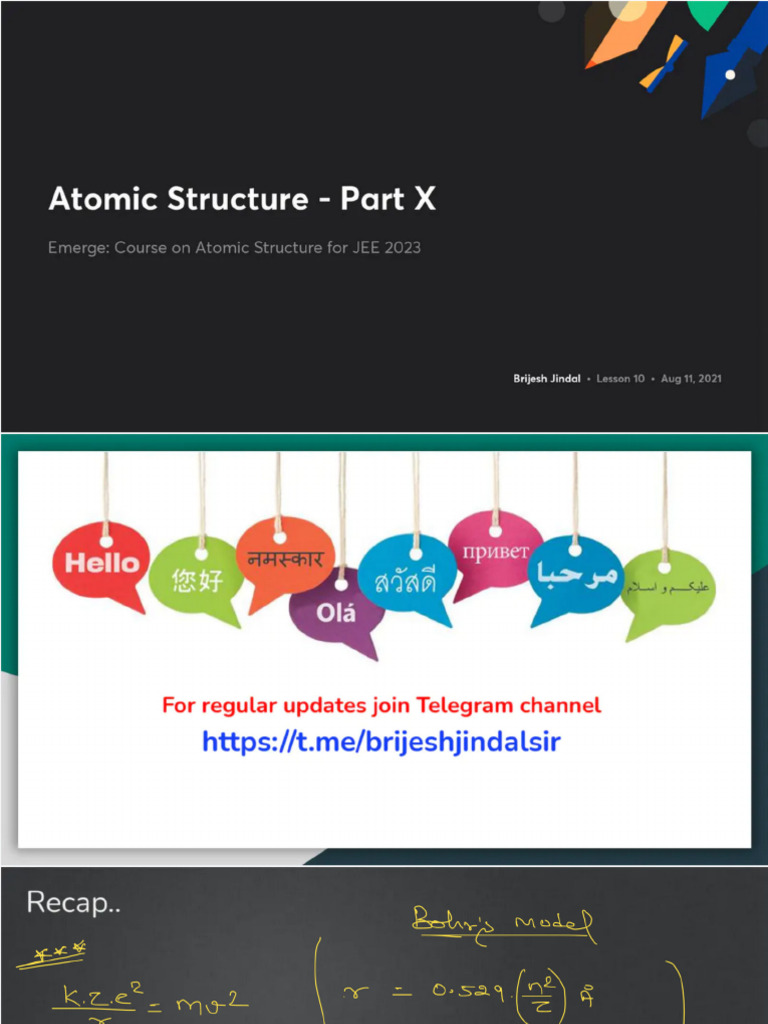 Atomic Structure Part X With Anno | PDF