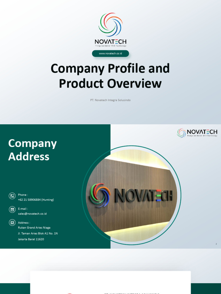 Company Profile and Product Overview - PT. Novatech Integra Solusindo 2024 | PDF | Infrared ...