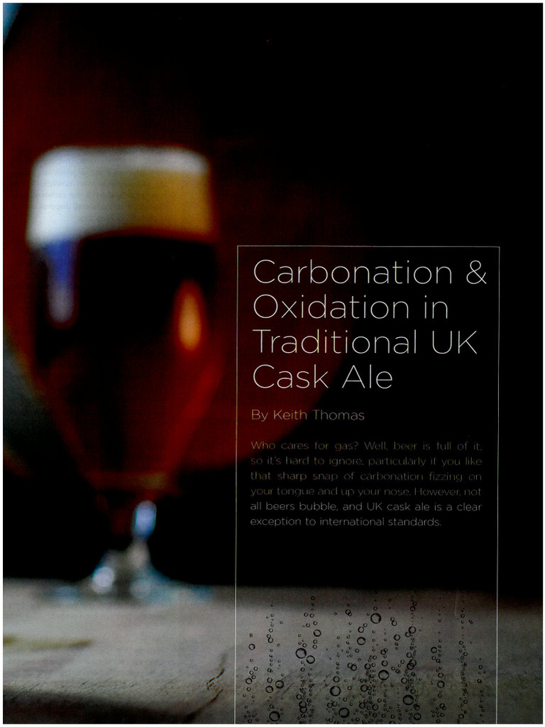 Carbonation & Oxidation in Tra - Zymurgy - 8037 | PDF