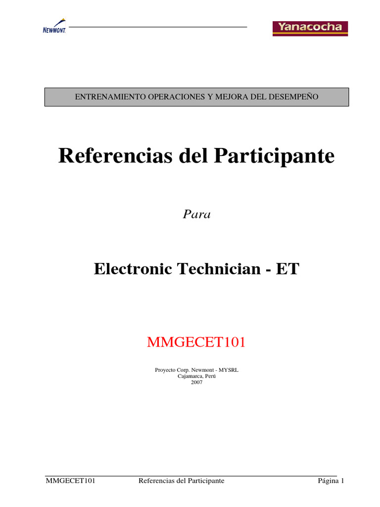 Manual de ET | PDF | Red eléctrica | Inyección de combustible
