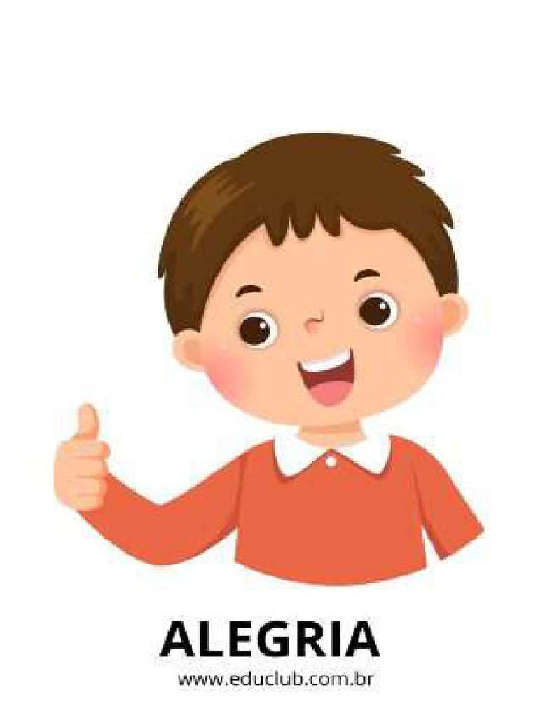 Ficha Das Emocoes Alegria Menino 724x1024 | PDF