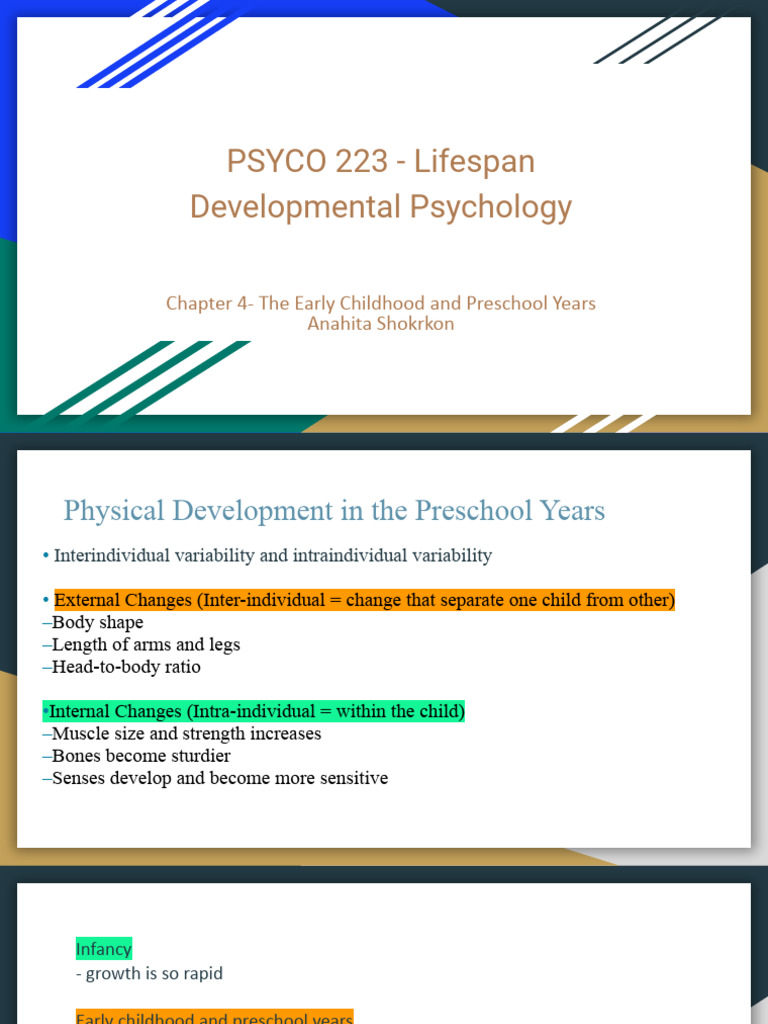 4-223-Early Childhood and Preschool | PDF | Cognitive Development | Memory