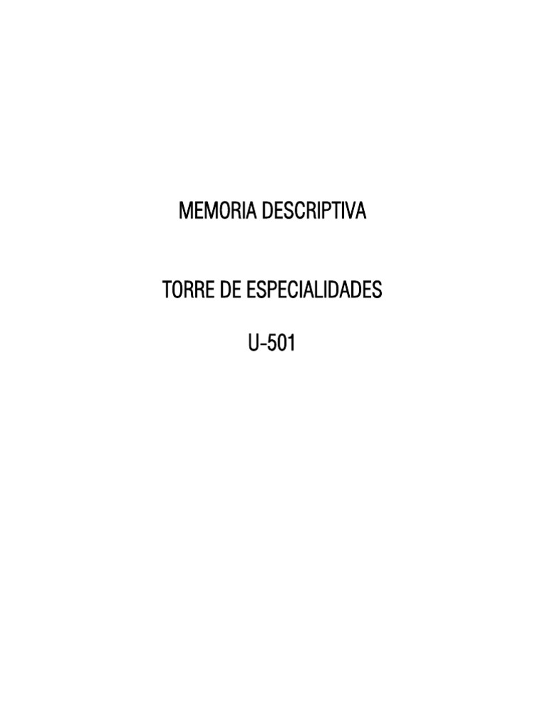 02 Mem Descriptiva U501 | PDF | Tubería (transporte de fluidos) | Cobre