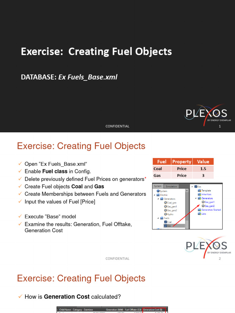 D1 - Exercise 5_Creating Fuel Objects | PDF