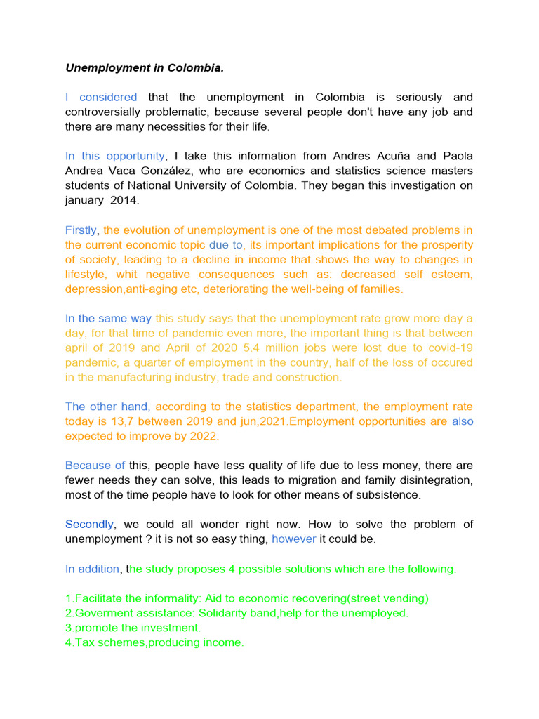 TASK No.1 B2-1 Unemployment | PDF | Unemployment | Economics