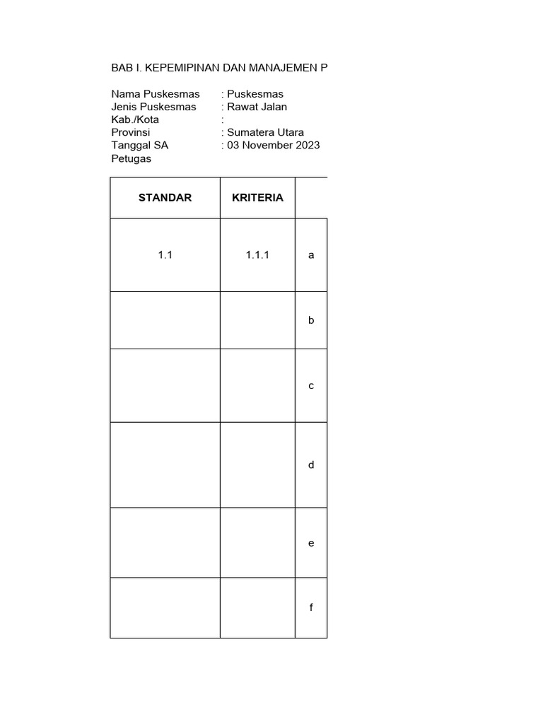 Kepemimpinan Puskesmas Sumut | PDF