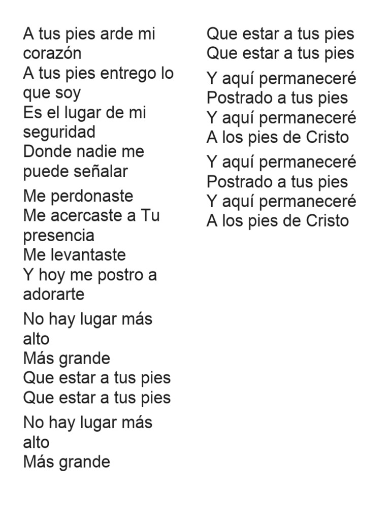 A Tus Pies Arde Mi Corazón | PDF
