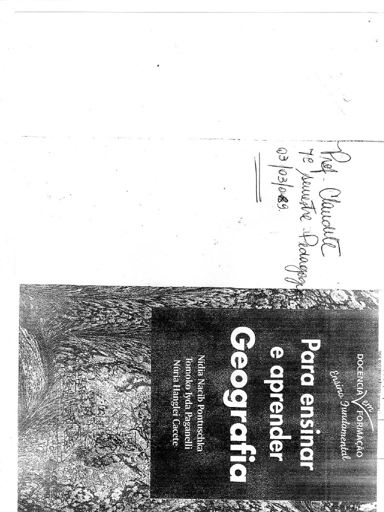 PARA ENSINAR E APRENDER GEOGRAFIA | PDF