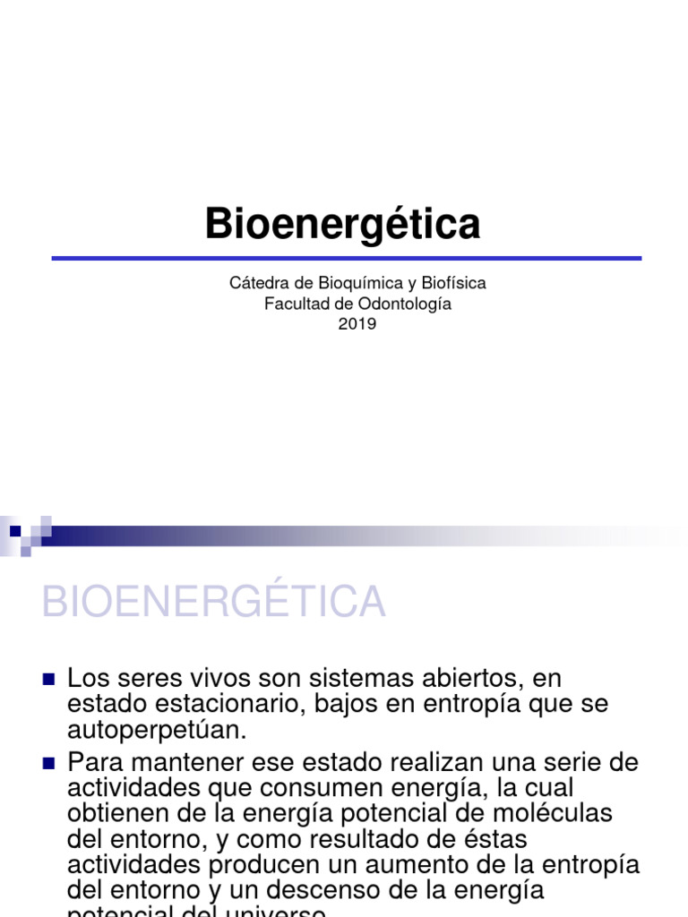 Bioenergética | PDF | Reacciones químicas | Bioenergética