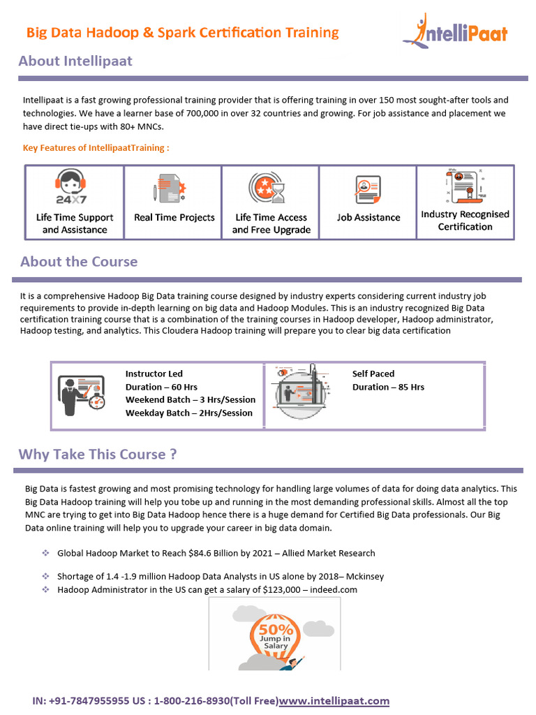 Big Data Hadoop & Spark Curriculum | PDF | Apache Spark | Apache Hadoop