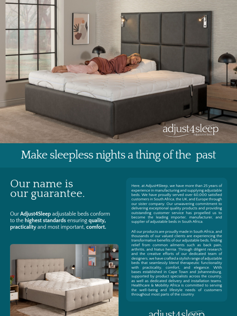 Adjust4Sleep Brochure | Download Free PDF | Bed | Mattress