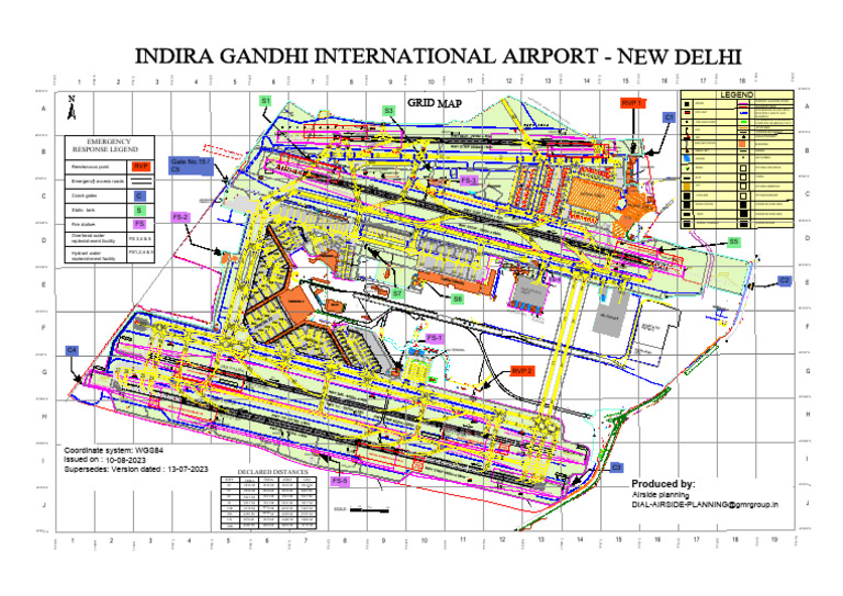Igi Airport Grid Map 10.08.2023 | PDF