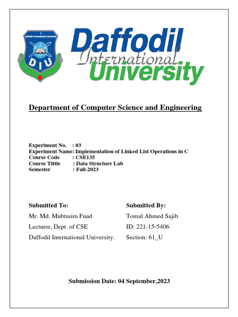 Linked List operation in C | PDF | Computer Engineering | Computer Data