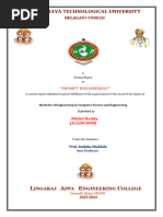 Sample CSE Final Year Project Report | PDF