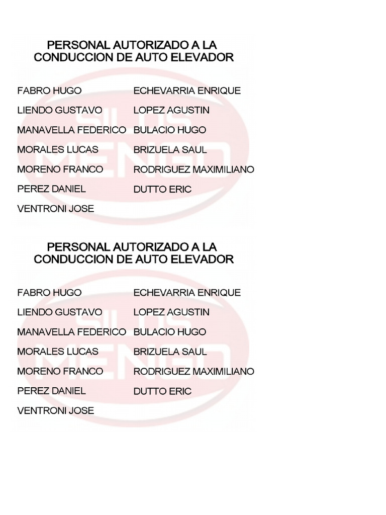 Autorizados Sampi | PDF