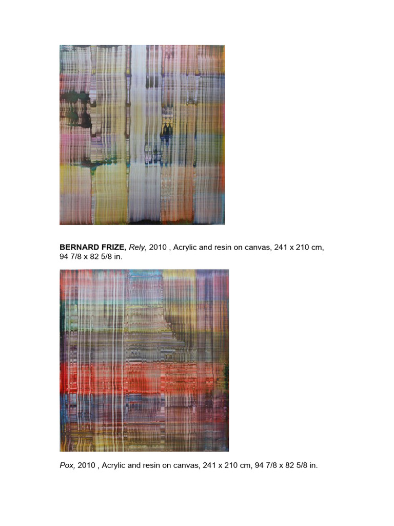 Bernard Frize | PDF | Paintings