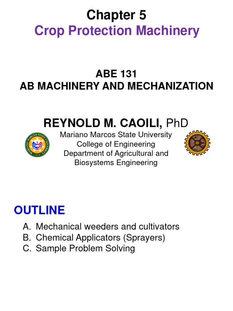 ABE 131 Lecture (Chapter 5) 2023-2024 | PDF | Rice | Agriculture