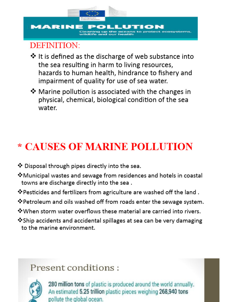 Marine Pollution | PDF