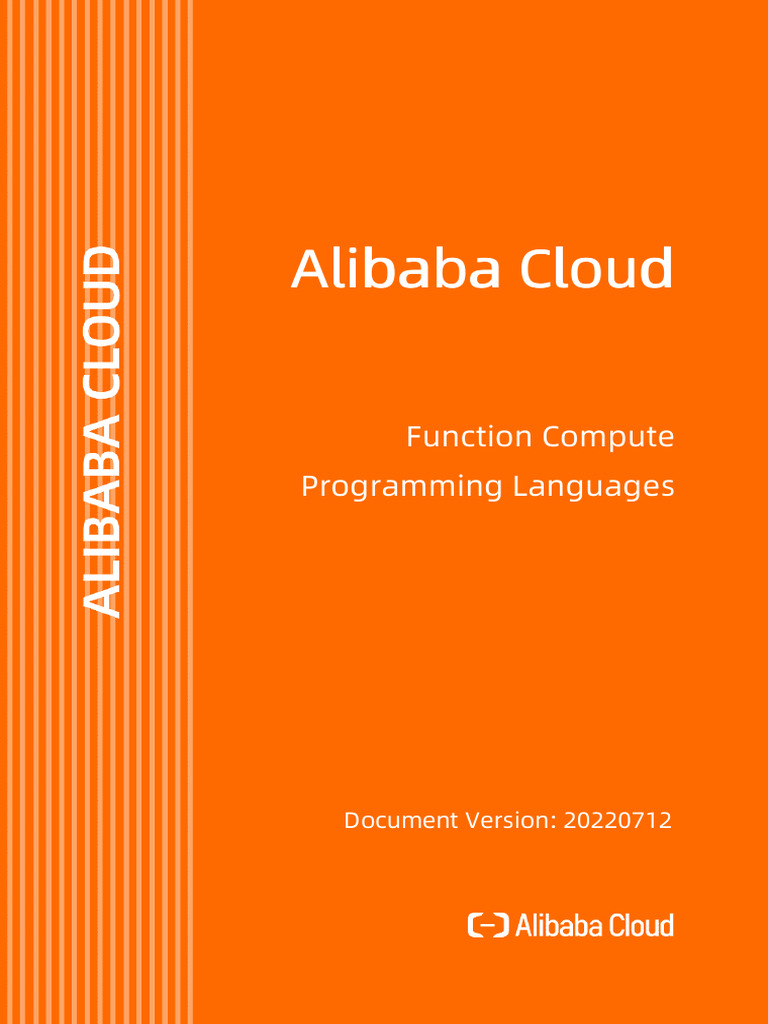 Alibaba Faas Programming Languages Intl en-US | PDF | Computing ...