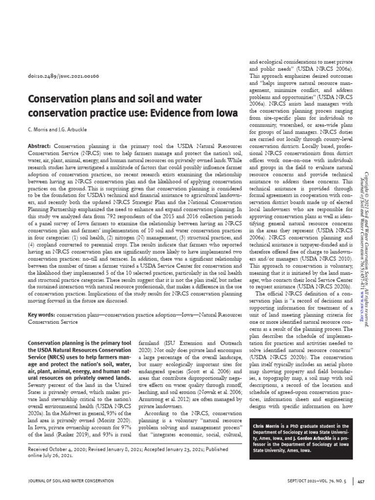 457.full | PDF | Natural Resources Conservation Service | Crop Rotation