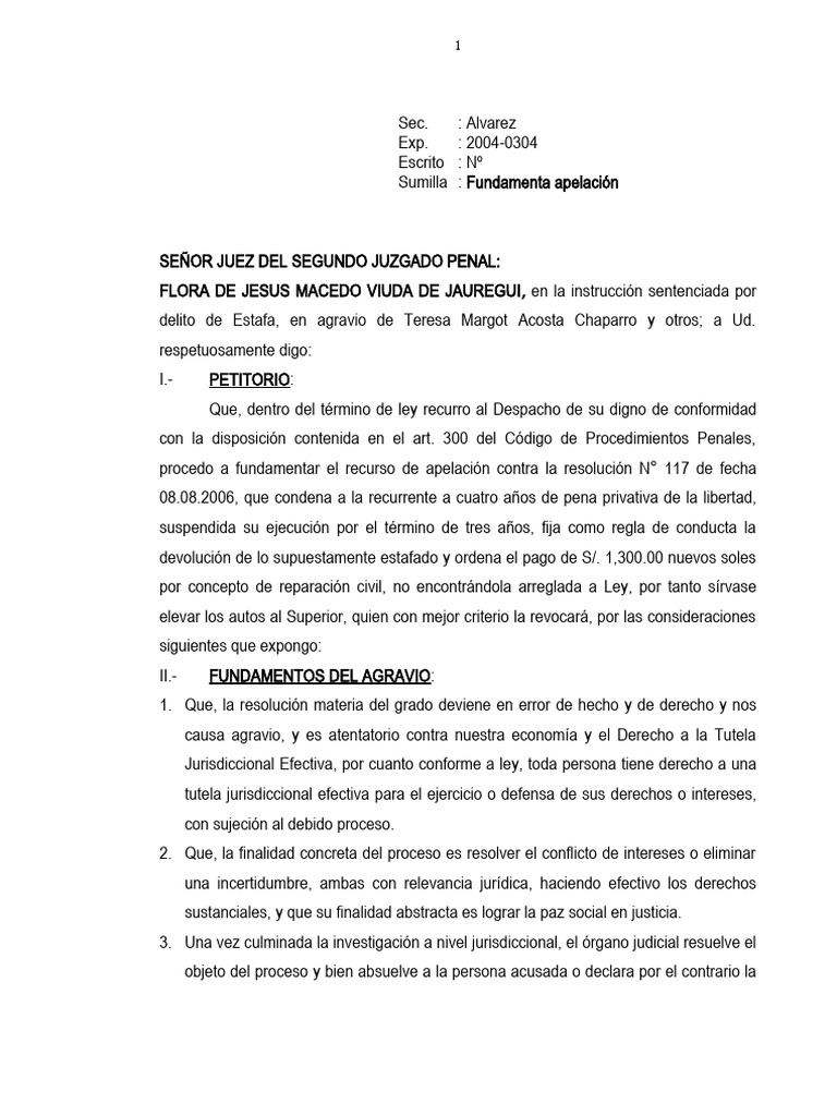 Apel. Flora1 | PDF | Apelación | Jurisdicción