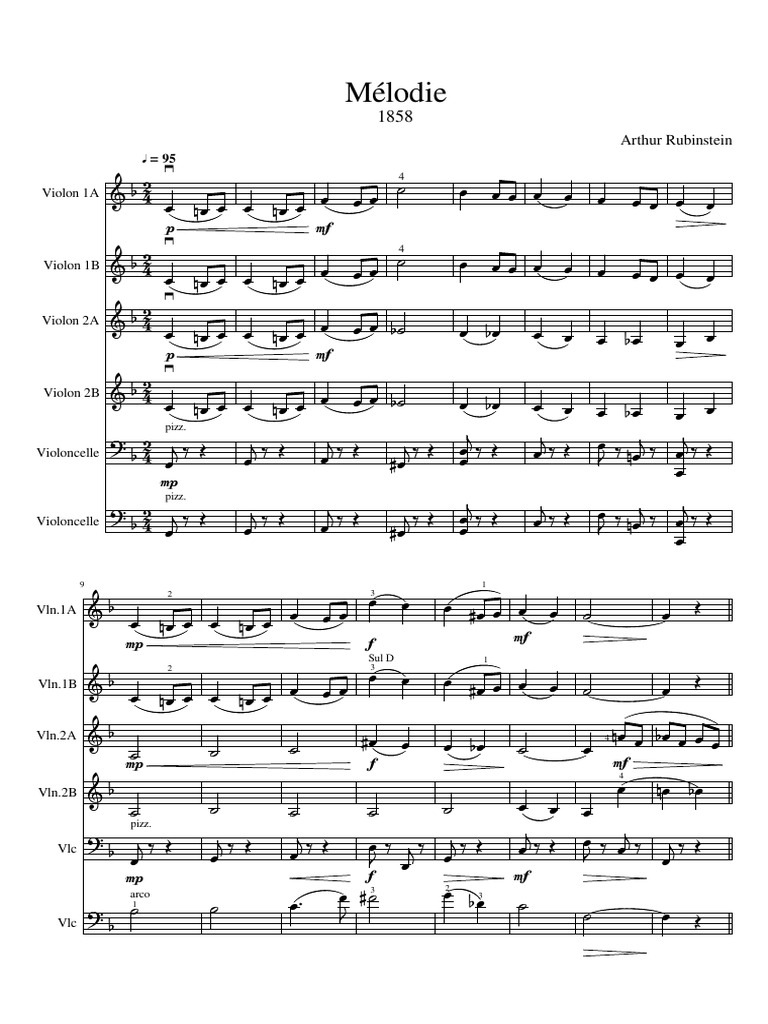 Rubinstein - Melodie en Fa | PDF