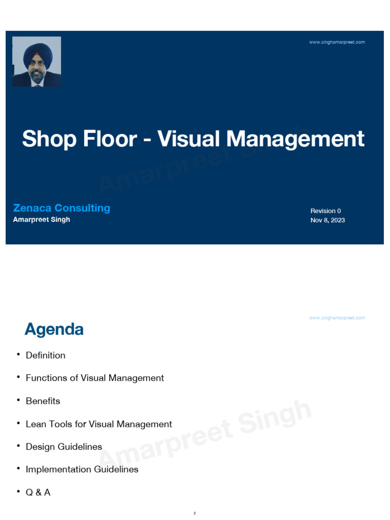 Visual Management on the Shop Floor | PDF | Information | Performance ...