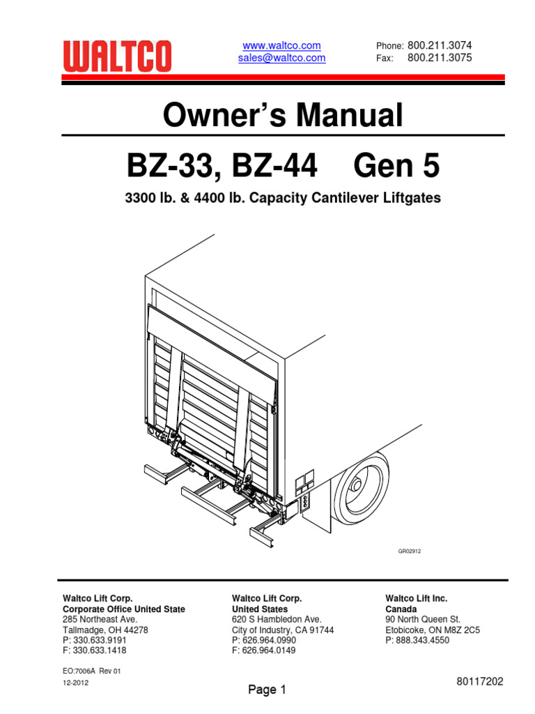 cantileverBZ Ownersmanual | Download Free PDF | Elevator | Truck