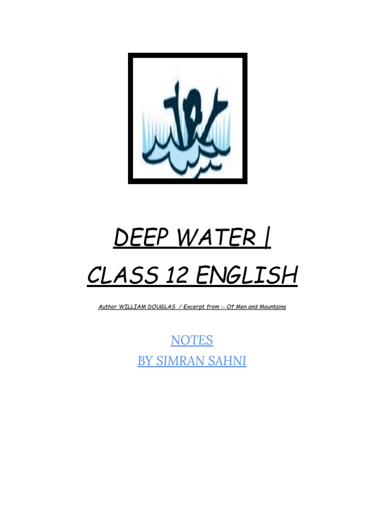Deep Water | PDF | Swimming