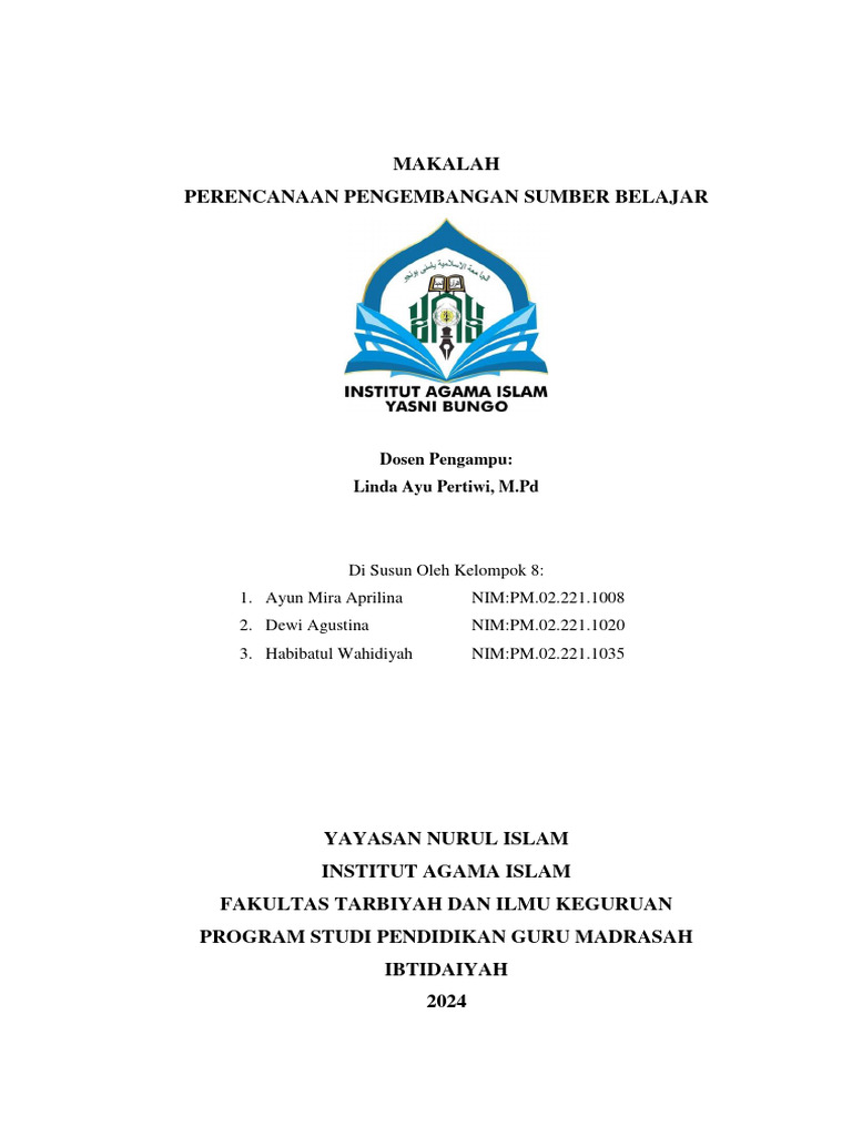 Makalah Sumber Belajar Kel. 8 | PDF Makalah Sumber Belajar Kel. 8 | PDF