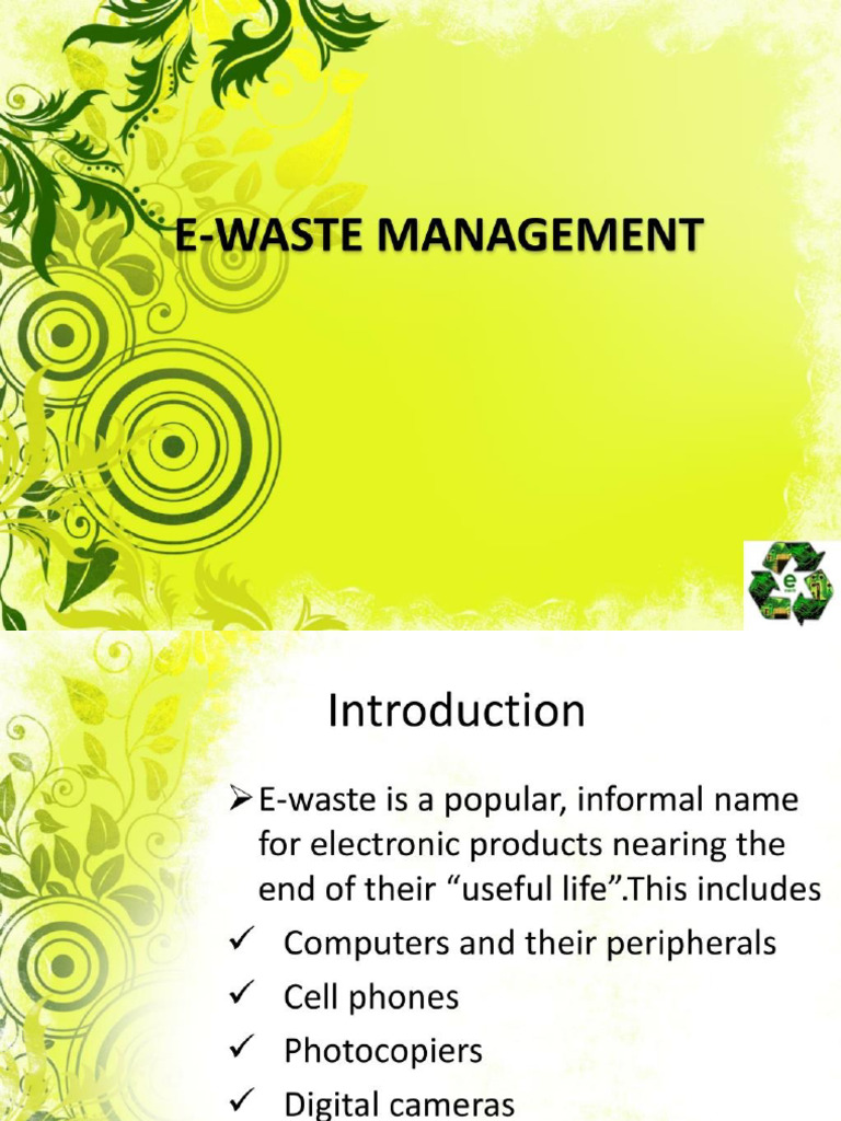 E Waste | PDF