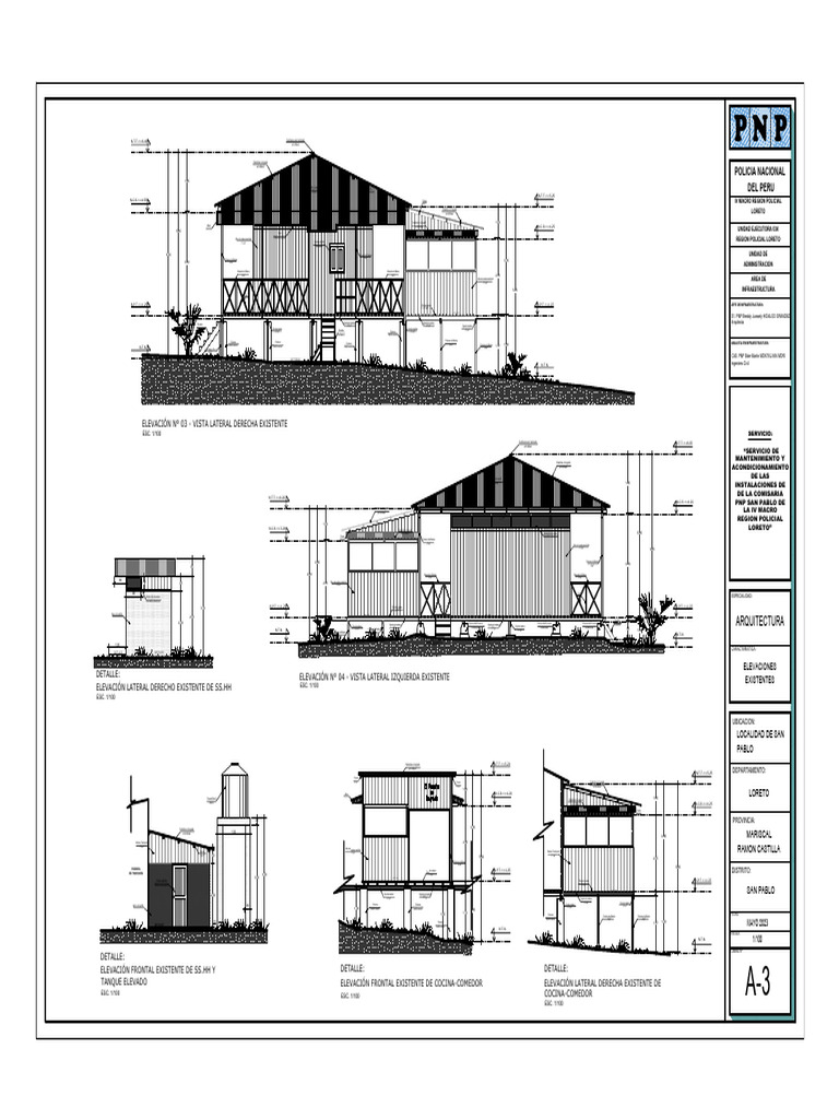 Plano Elevacion de Cocina | PDF | Ingeniería estructural | Ingeniero civil