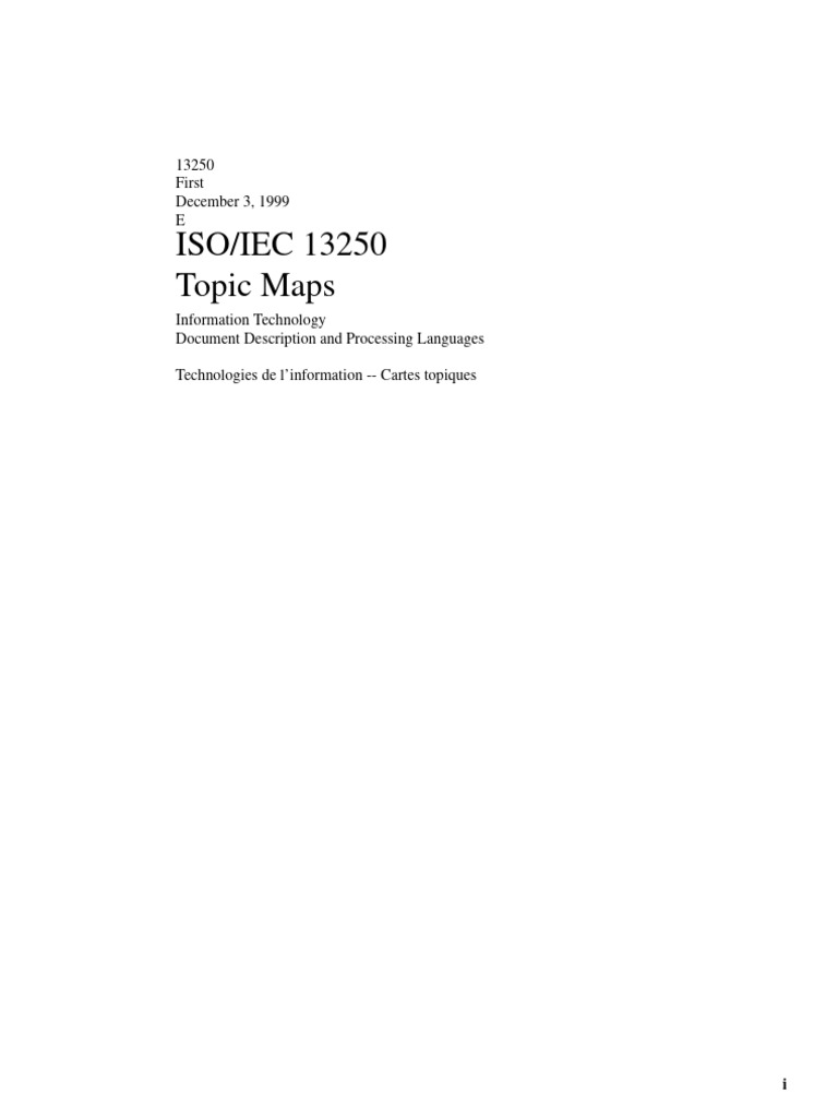 Iso-Iec 13250 | Download Free PDF | Iso/Iec Jtc 1 | International Organization For Standardization