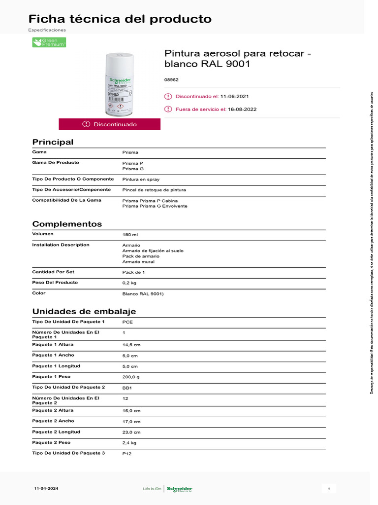 Schneider Electric - Prisma-G - 08962 | PDF | Ciencias sociales ...