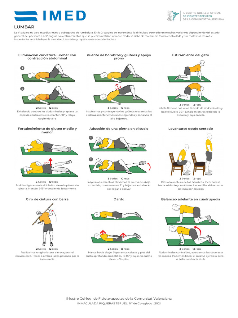 LUMBAR | PDF | Extremidades (anatomía) | Anatomía