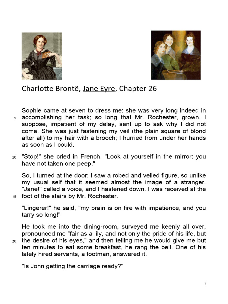 Jane Eyre Chapter 26: Wedding Disruption | PDF | Jane Eyre