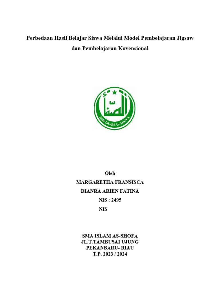 Kti Retha Asopa Sma 1 | PDF